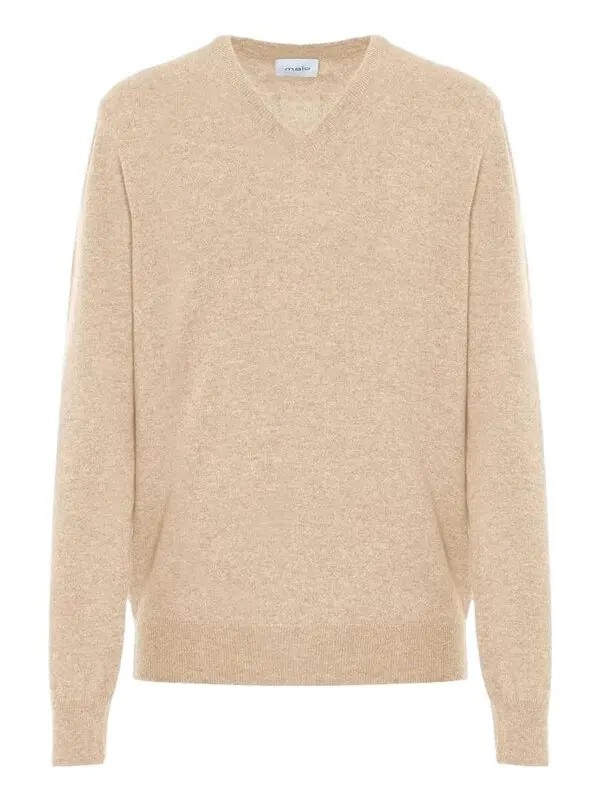 Malo V-neck Jumper - Cream