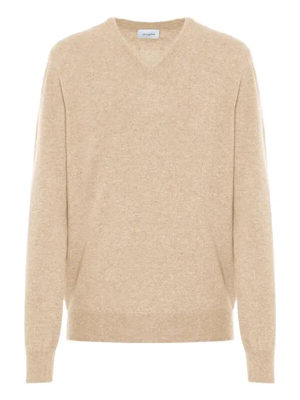 Malo V-neck Jumper - Cream
