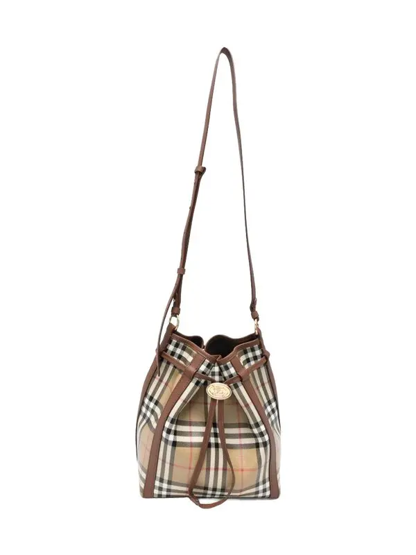 Burberry Small Drawstring Bucket Bag - Multicolor