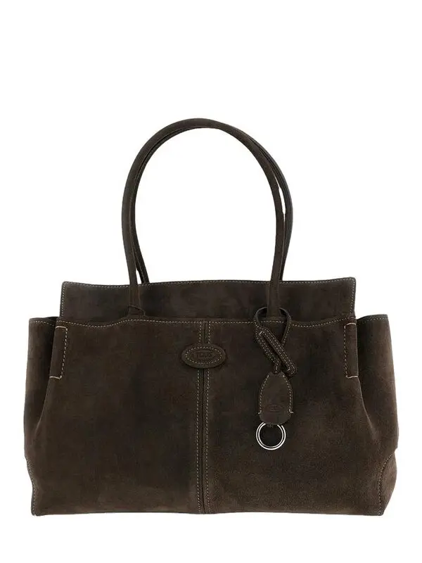 TOD'S Suede Tote Bag - Brown