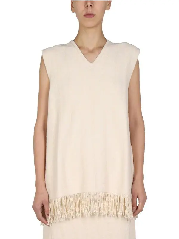 JIL SANDER V-neck Top - Multicolor