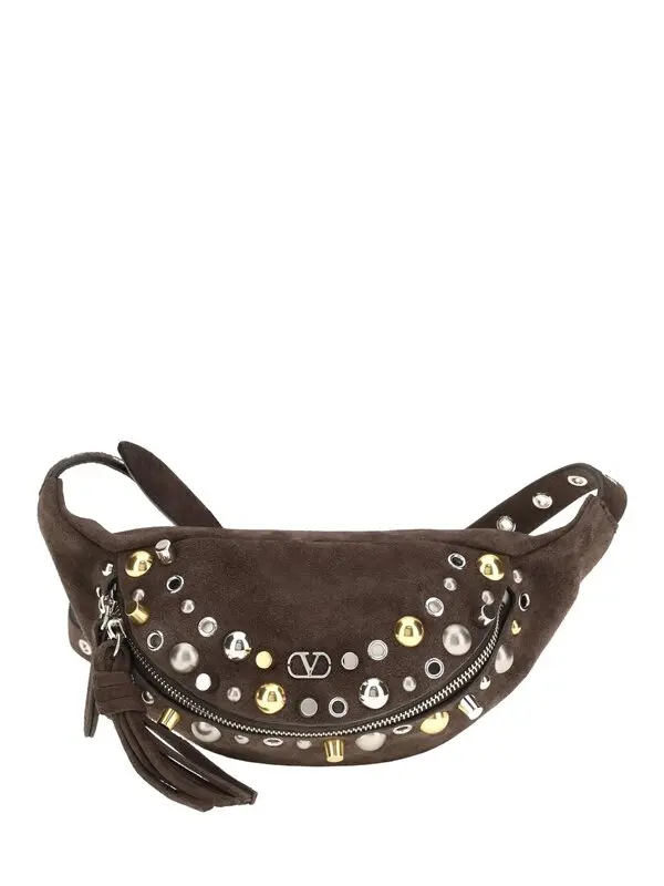 Valentino Garavani Nellcôte Suede Fanny Pack - Brown