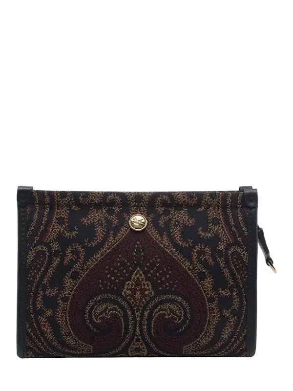 Etro Paisley Jacquard Pouch - Brown