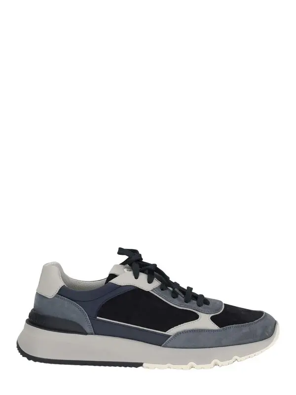 Brunello Cucinelli Leather Sneakers - Blue