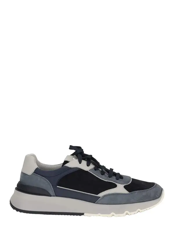 Brunello Cucinelli Leather Sneakers - Blue