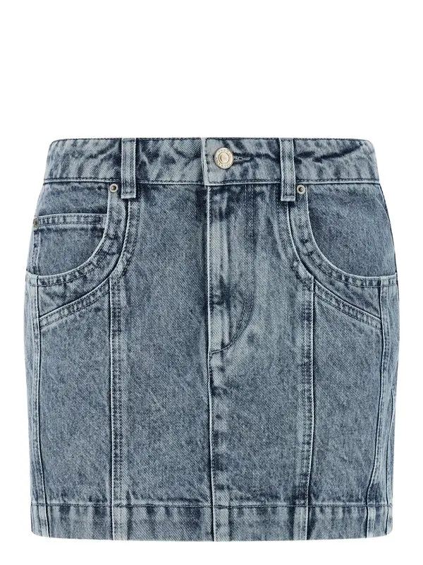 Isabel Marant Étoile Juana Cotton Denim Miniskirt - Blue