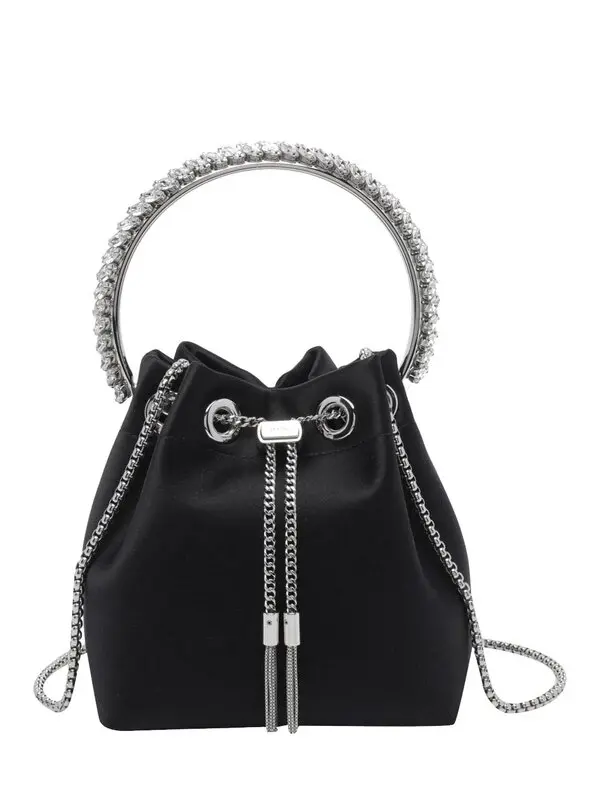 JIMMY CHOO Bon Bon Bucket Bag - Black