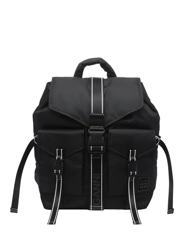 GANNI Re-tech Backpack - Black