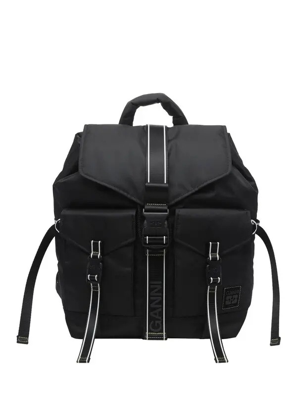 GANNI Re-tech Backpack - Black