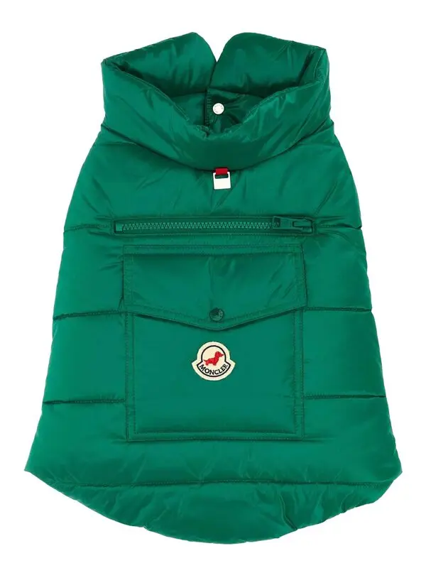 Moncler Grass Nylon Dog Padded Jacket - Green