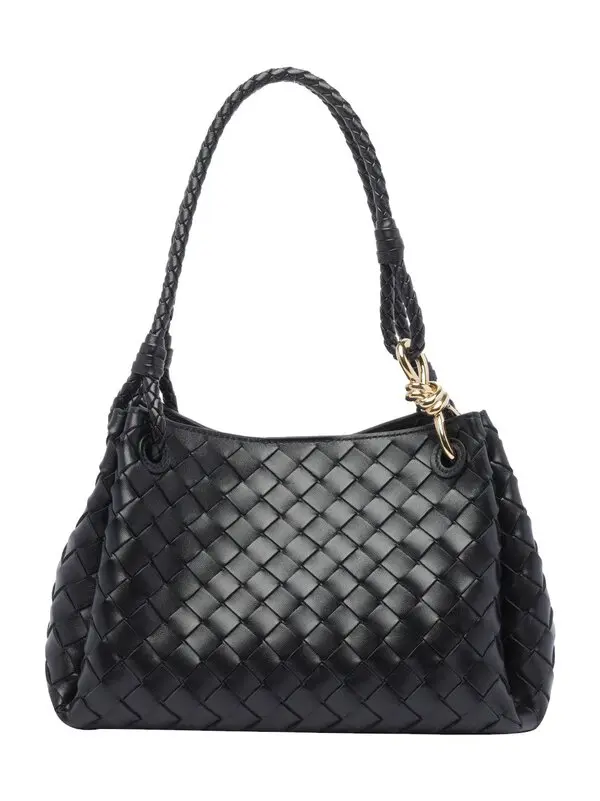 Bottega Veneta Parachute Shoulder Bag - Black