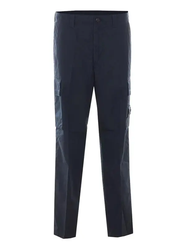 Stone Island Ghost Logo Cargo Pants - Blue