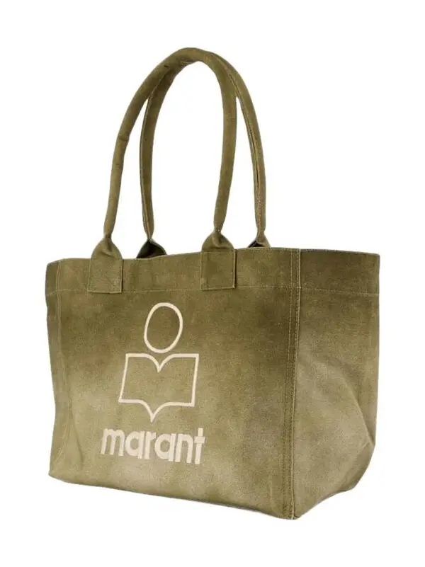 Isabel Marant Étoile Cotton Canvas Tote Bag - Green