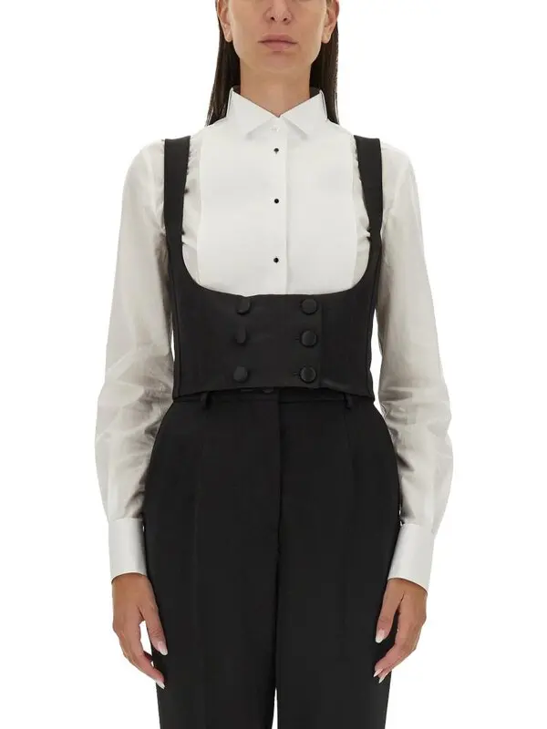 Dolce & Gabbana Double-breasted Tuxedo Vest - Black