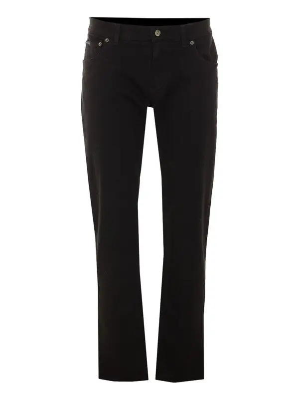 Dolce & Gabbana Slim-fit Stretch Denim Jeans - Black