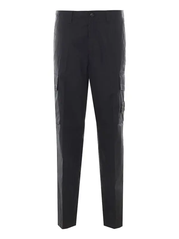 Stone Island Ghost Logo Cargo Pants - Black
