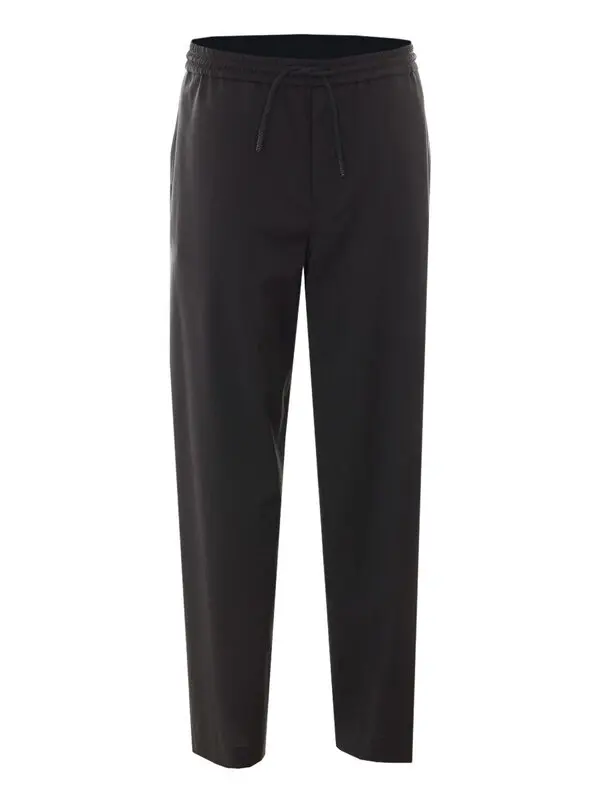 Loewe Wool Drawstring Pants - Black
