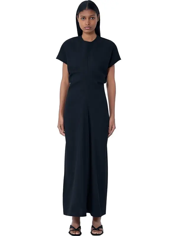TOTEME Slouch Wool Dress - Black