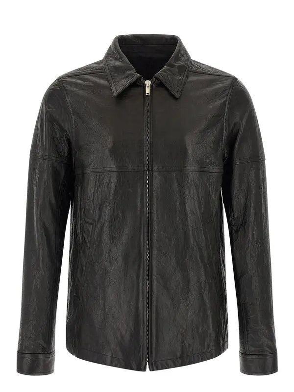Rick Owens Brad Leather Jacket - Black