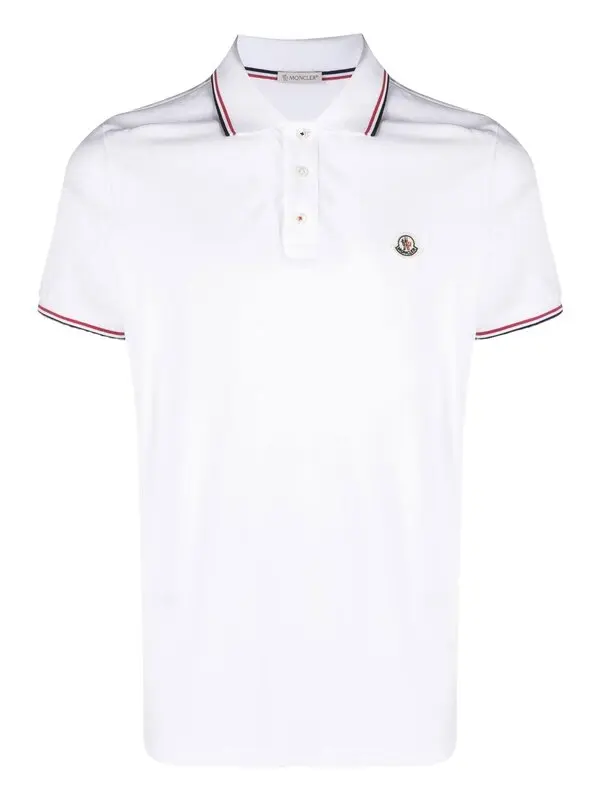 Moncler Logo Cotton Polo Shirt - Multicolor