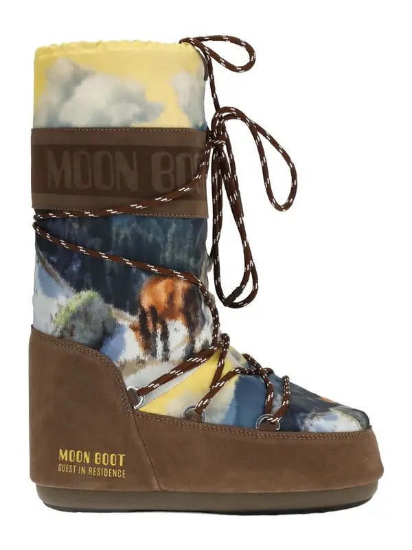 Moon Boot X Guest In Residence Print Boots - Multicolor