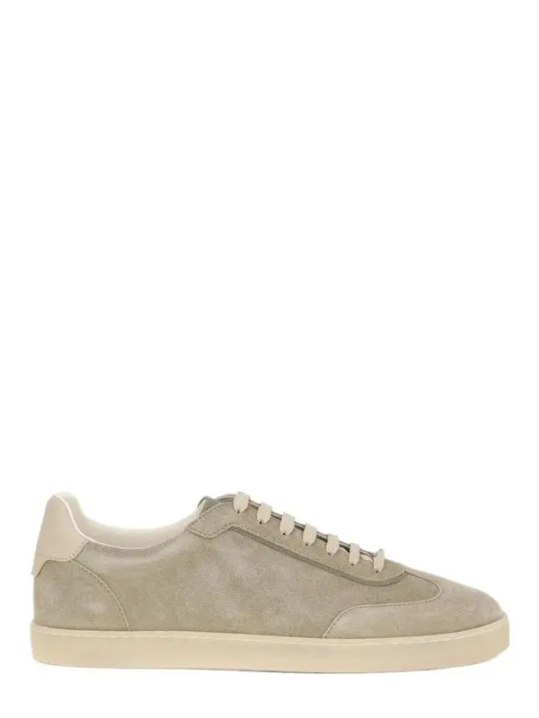 Brunello Cucinelli Suede Low-top Sneakers - Cream
