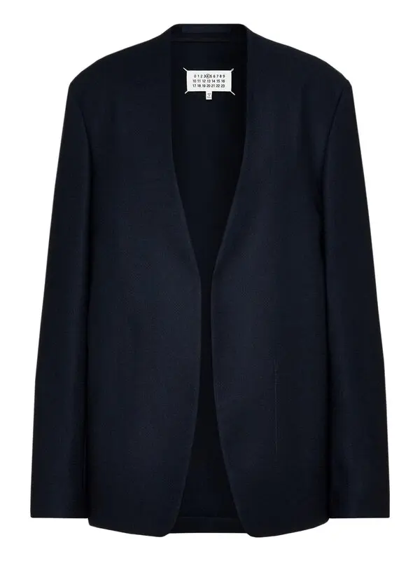 MAISON MARGIELA Virgin Wool Jacket - Blue