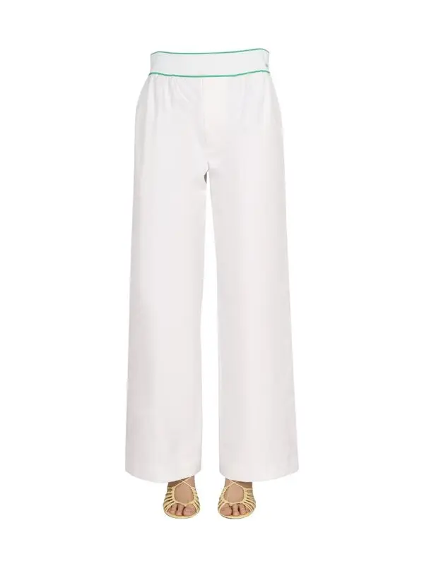 Bottega Veneta Cotton Twill Trousers - White