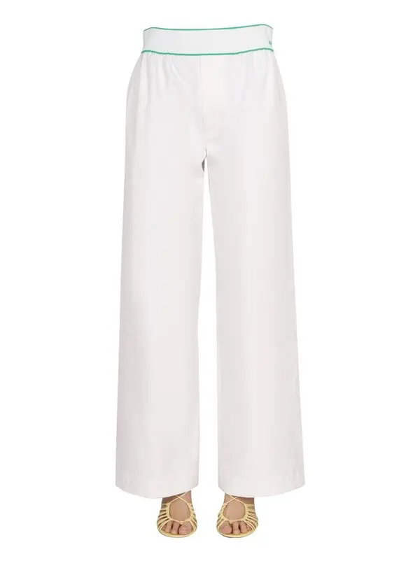 Bottega Veneta Cotton Twill Trousers - White