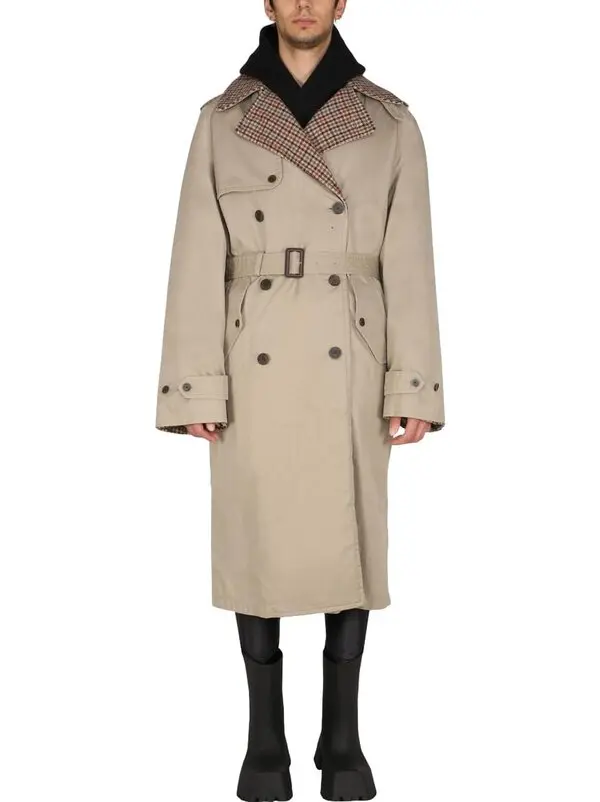 Balenciaga Reversible Trench Coat - Cream