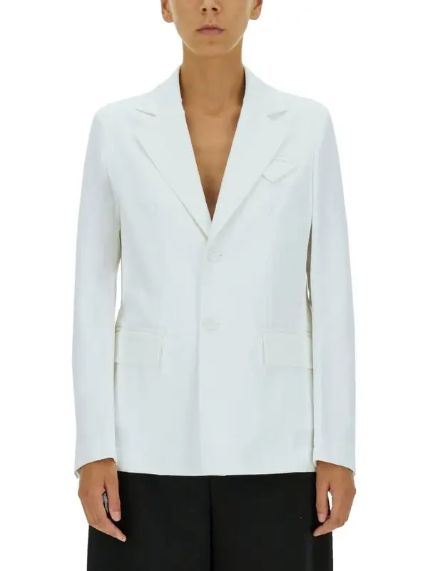 Bottega Veneta Single-breasted Jacket - White