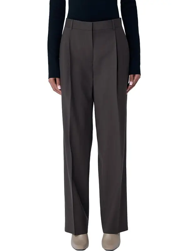 TOTEME Pleated Pants - Brown