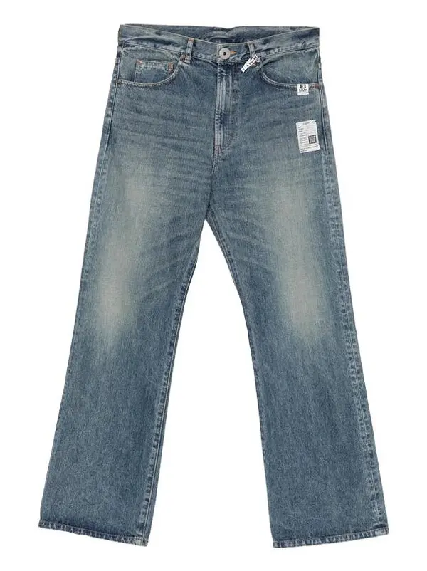 Mihara Yasuhiro Denim Bootcut Jeans - Blue