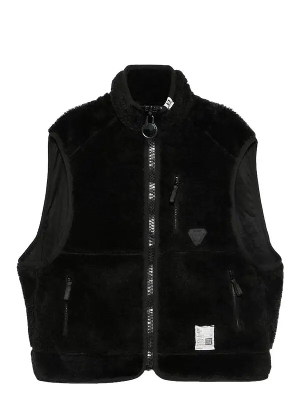 Mihara Yasuhiro Faux-shearling Vest - Black