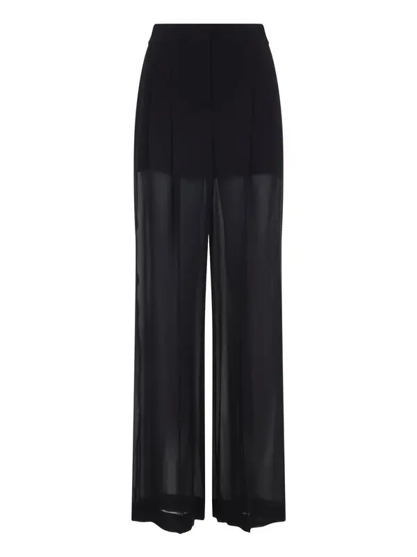 Alberta Ferretti Georgette Pants - Black