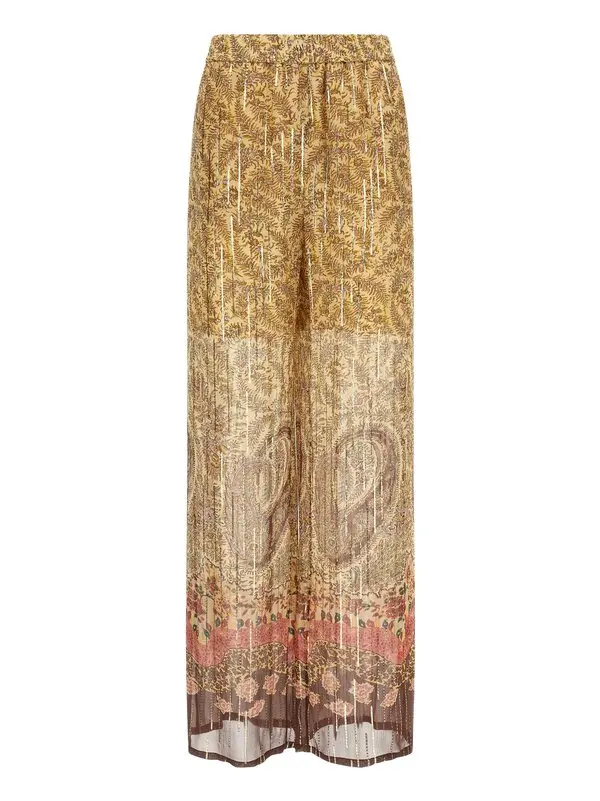 Valentino Garavani Voyage Imaginaire Silk Pants - Multicolor