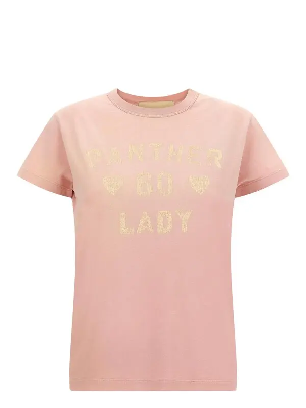 Valentino Garavani Panther Lady T-shirt - Pink