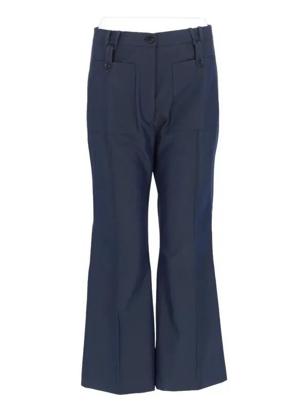 GOLDEN GOOSE Cotton Blend Trousers - Blue