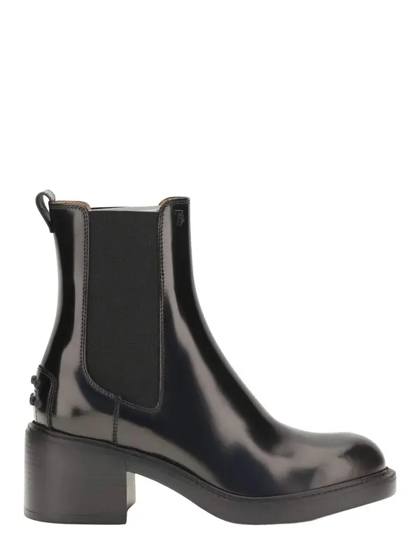 TOD'S Leather Boots - Black