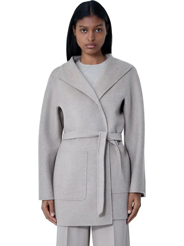 Max Mara Cashmere Wrap Coat - Cream