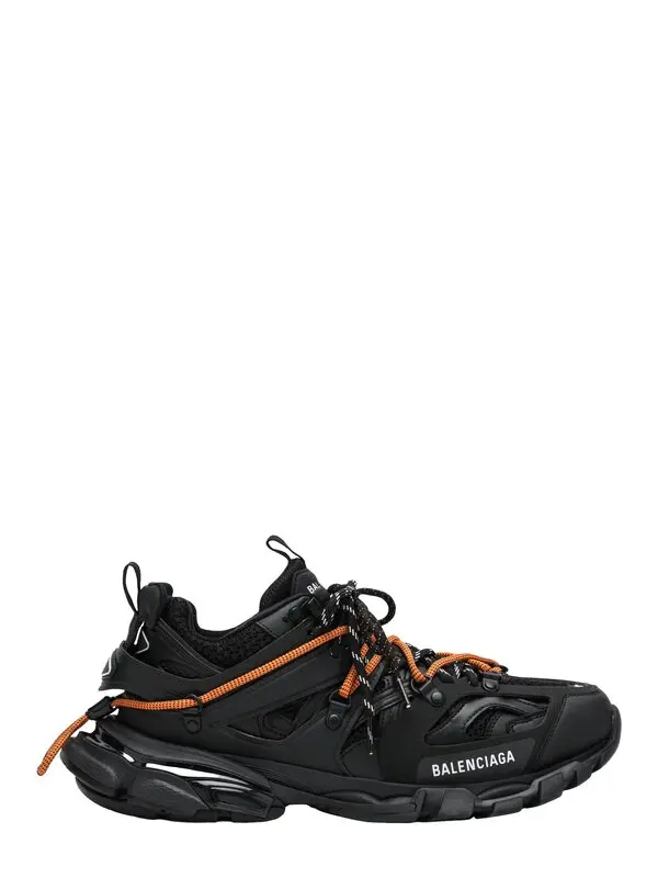 Balenciaga Orange Track Sneakers - Black