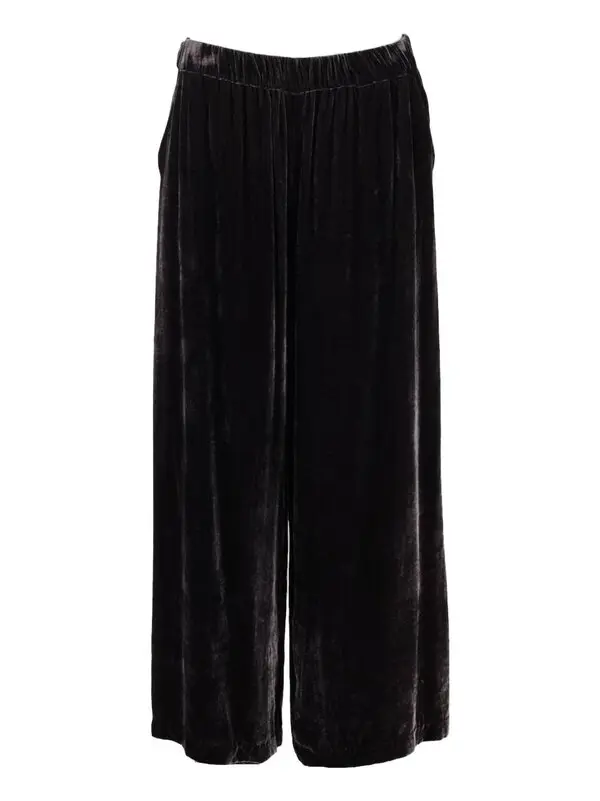 P.a.r.o.s.h Silk-blend Viscose Trousers - Brown