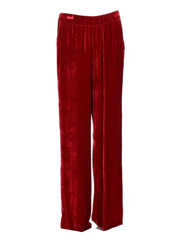 P.a.r.o.s.h Silk-blend Viscose Trousers - Red