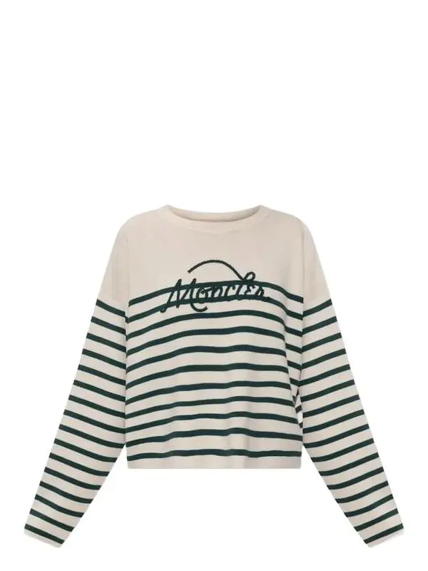Moncler Striped Wool Knit Jumper - Cream