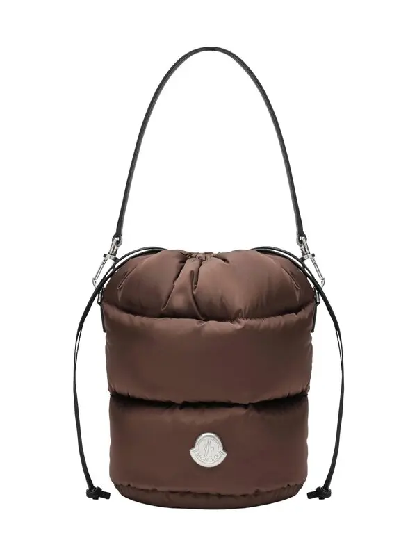 Moncler Caradoc Bucket Bag In Burgundy - Red