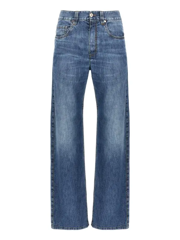 Brunello Cucinelli Straight Jeans - Blue