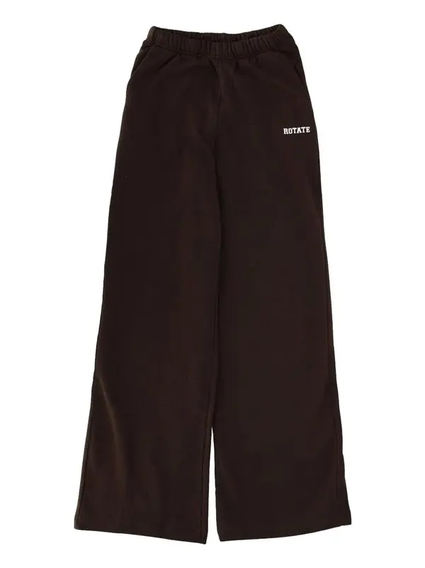 ROTATE BY BIRGER CHRISTENSEN Pants With Logo - Brown
