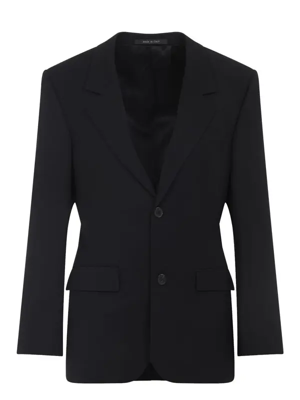 Balenciaga Cotton Tailored Jacket - Black