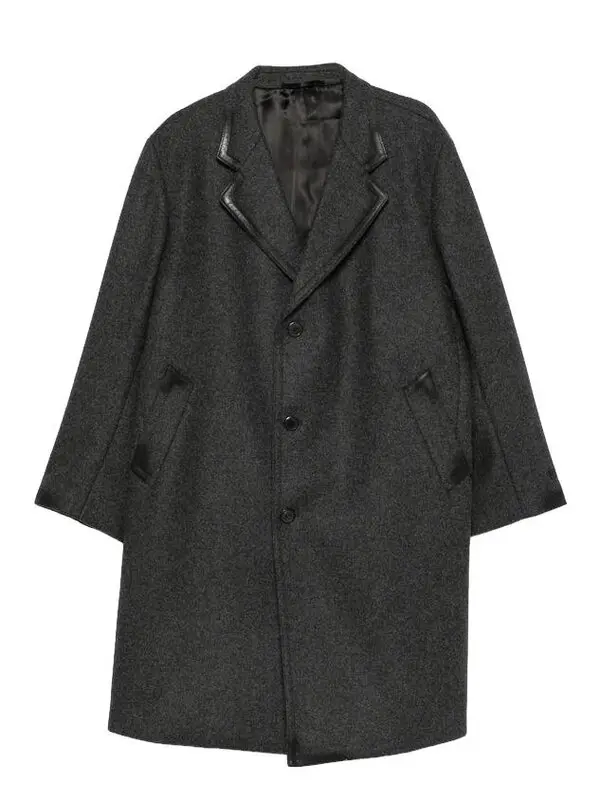 Prada Grey Coats Single Breasted Coats - Gray