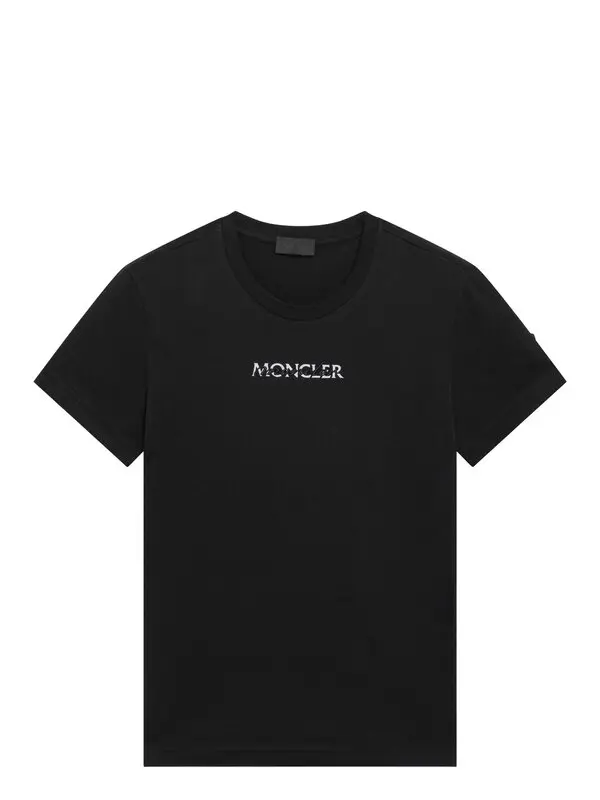 Moncler Cotton T-shirt With Logo - Black